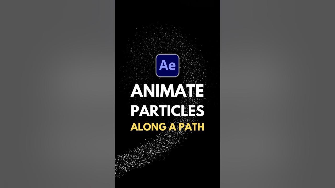Quick After Effects Tutorial: Animate Particles Along a Path - YouTube
