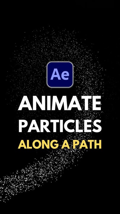 Quick After Effects Tutorial: Animate Particles Along a Path - YouTube