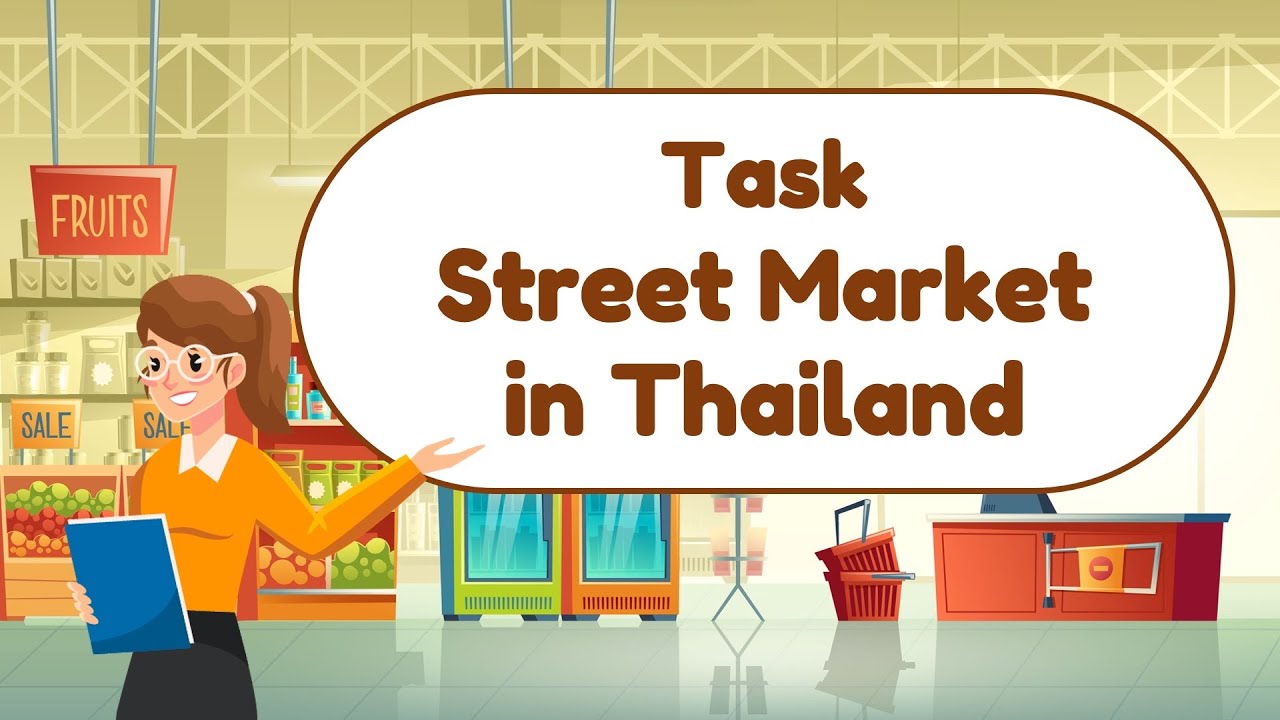 Task cycle : Street market in Thailand - YouTube