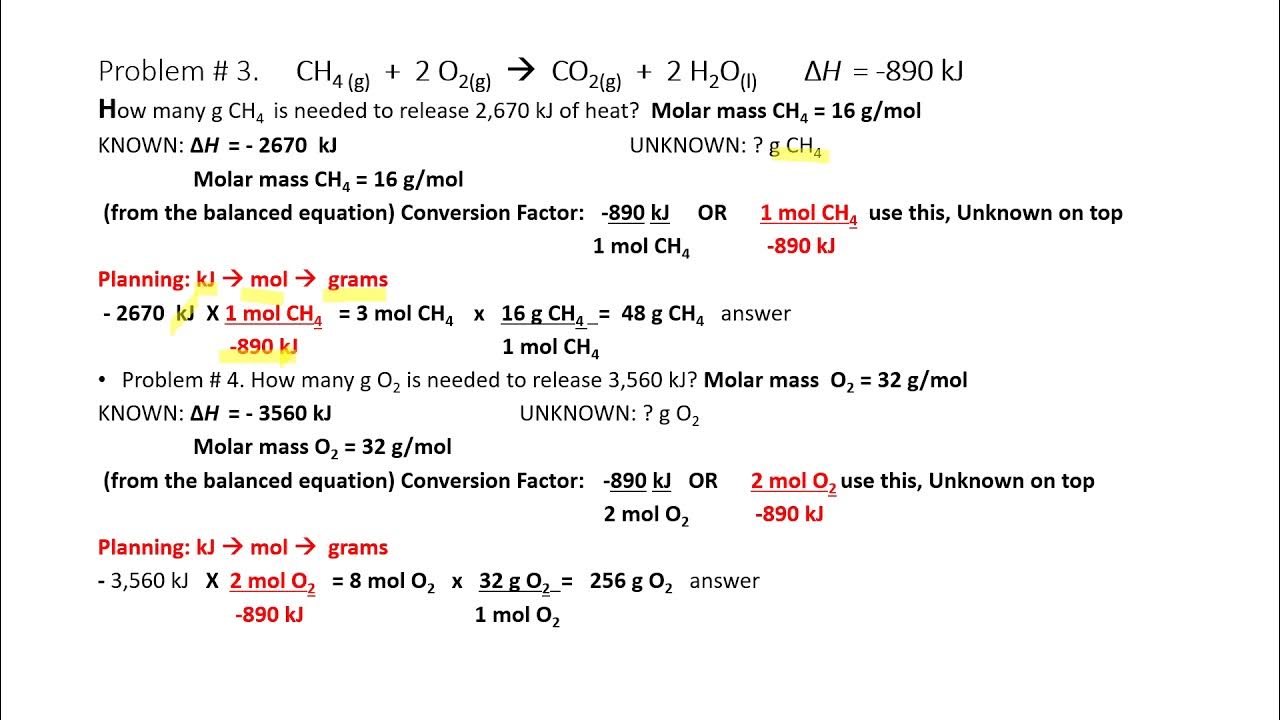 How to Solve Thermochemical Equation Problems - YouTube