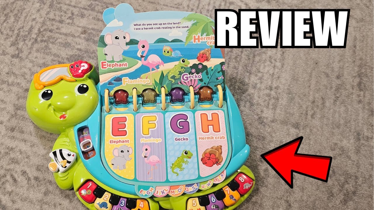 Vtech Touch and Teach Sea Turtle Interactive Learning Book Review - YouTube