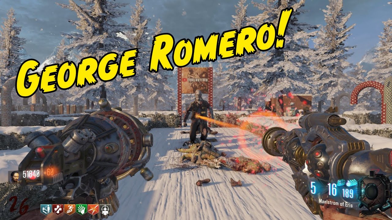 George Romero! Cod Bo3 Zombies Custom Maps #15: Christmas Lake Zombies ...