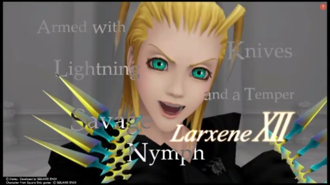 Larxene Personality Explained: Kingdom Hearts - YouTube