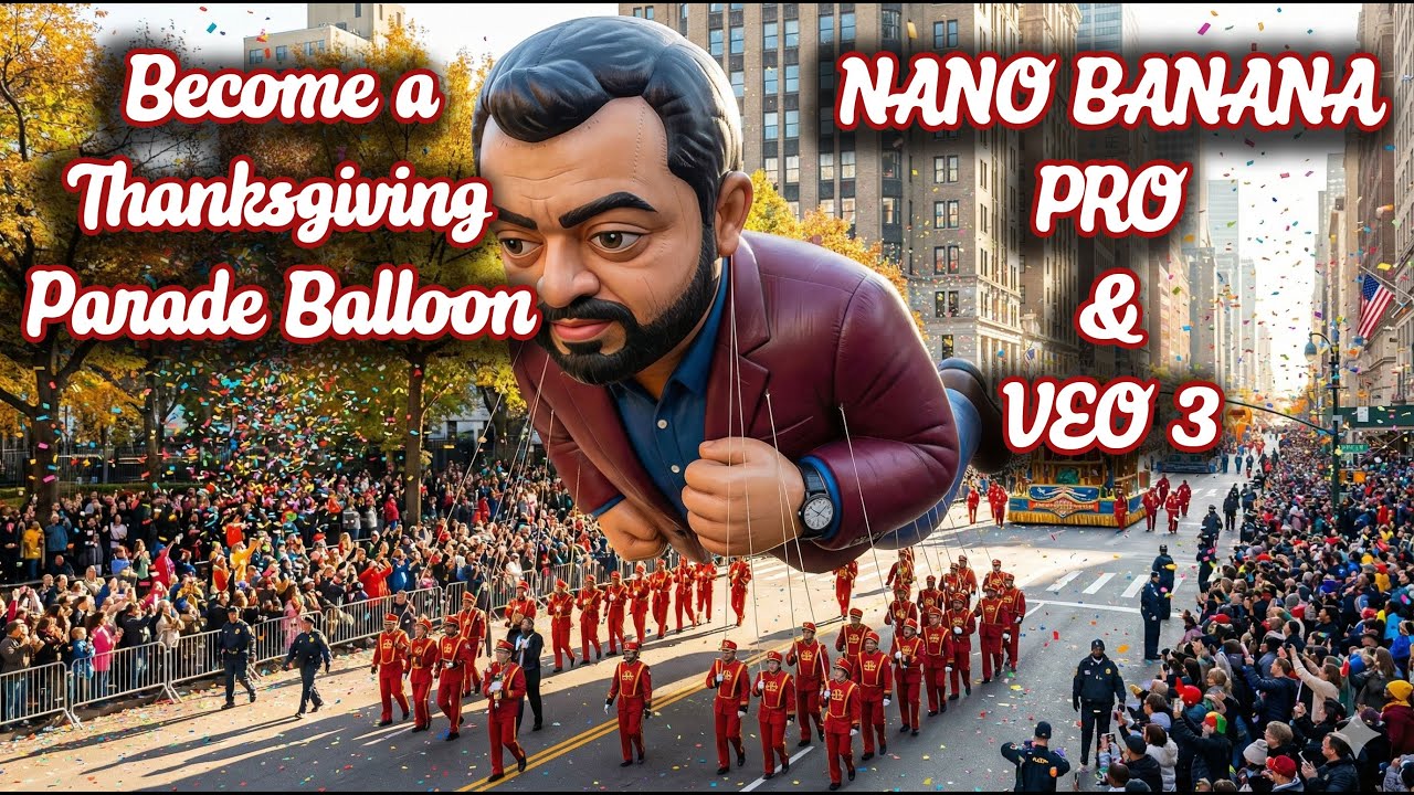 Become a Thanksgiving Parade Balloon | Nano Banana Pro Tutorial - YouTube