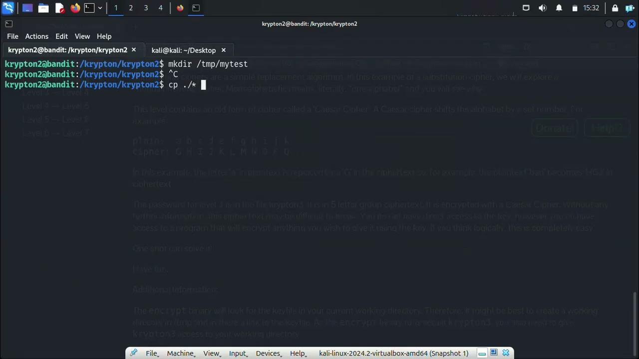 Cracking the Code: OverTheWire Krypton Level 2 Walkthrough (Beginner Friendly) - YouTube