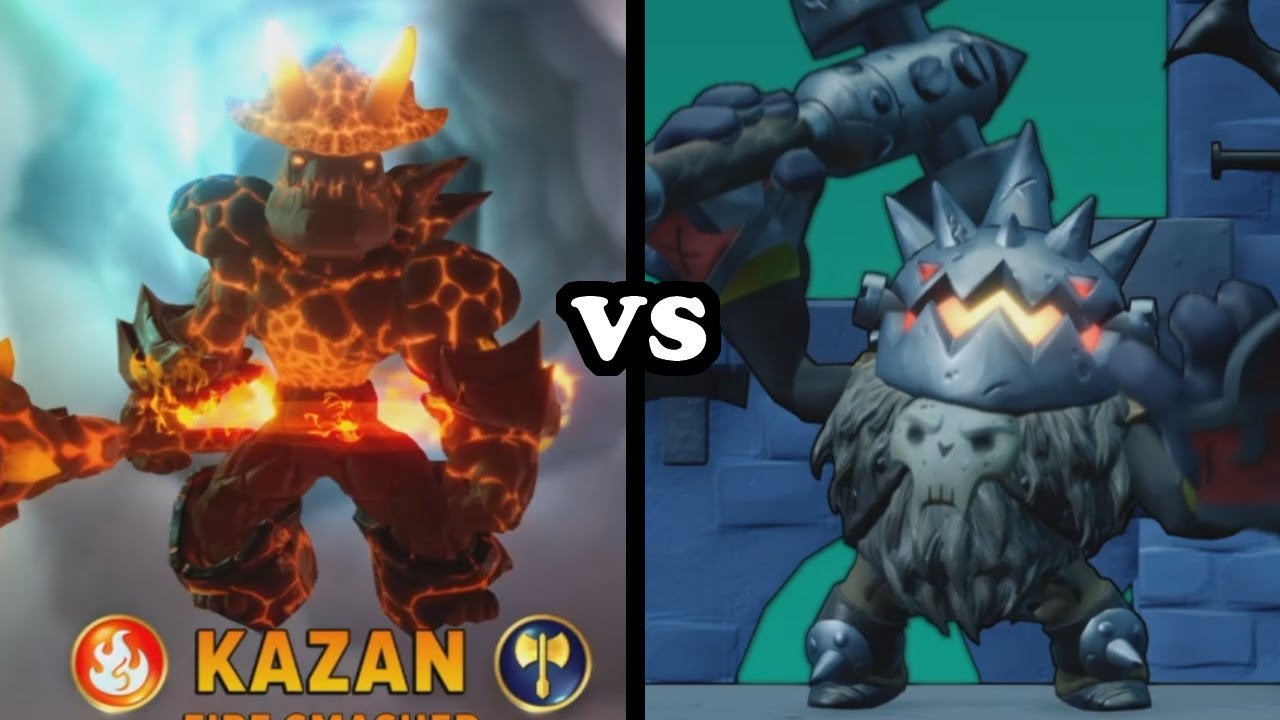 Skylanders Imaginators - Smasher Imaginator VS Smasher Doomlander ...
