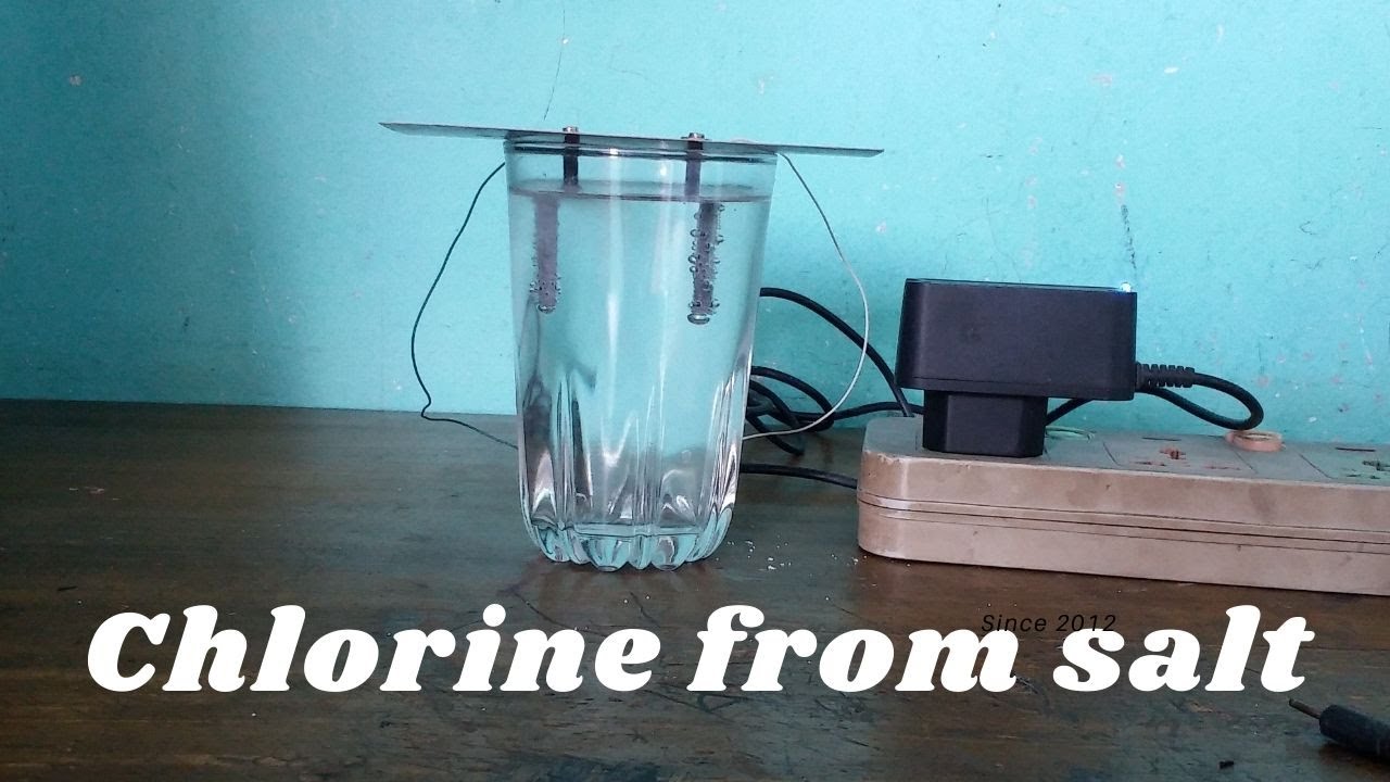Making chlorine from salt (Bleach) | Experiment - 3 - YouTube