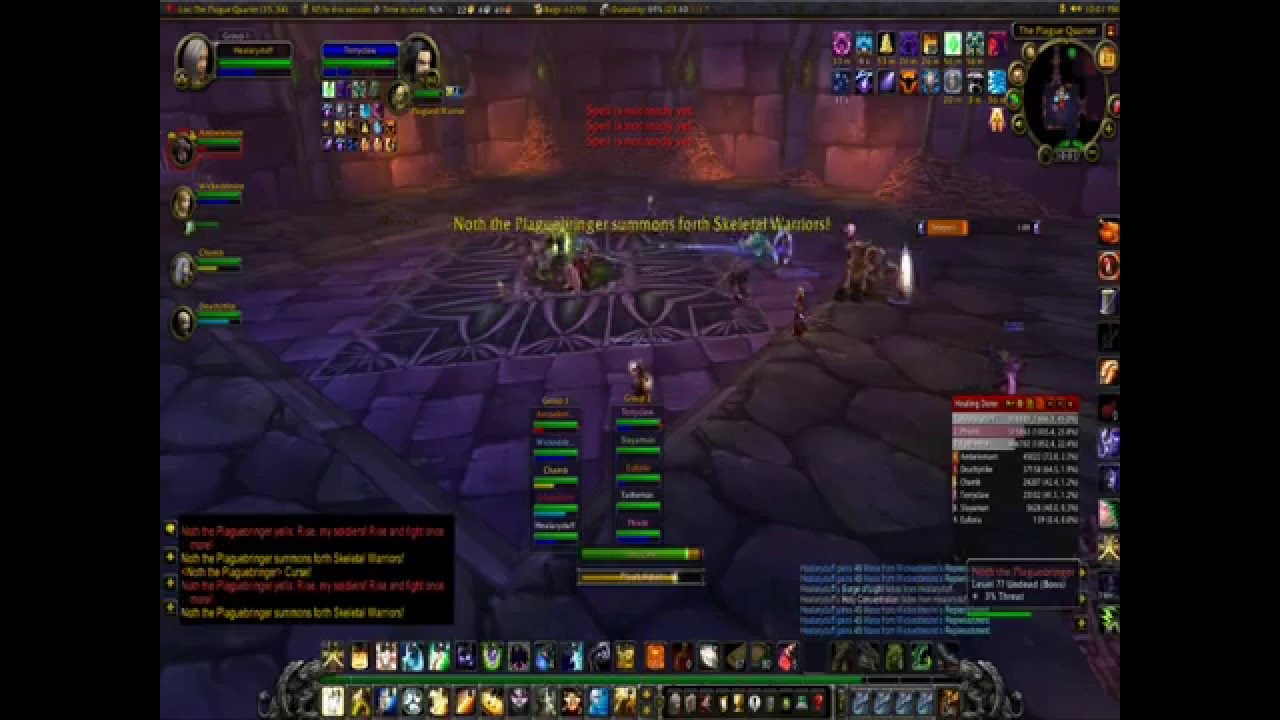 Noth the Plaguebringer - 10 Man - Healing Perspective - Naxxramas - YouTube
