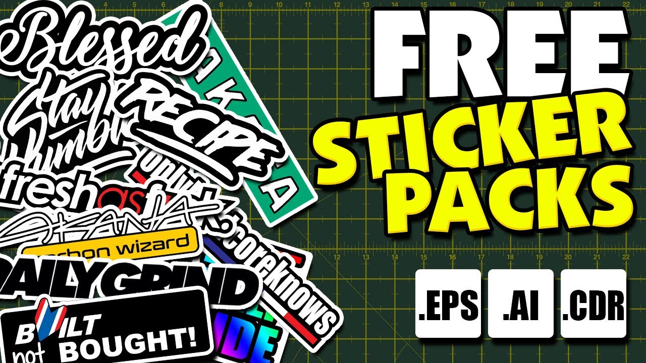 Start Your Sticker Business in 2024 with these Free Design Packs. - YouTube