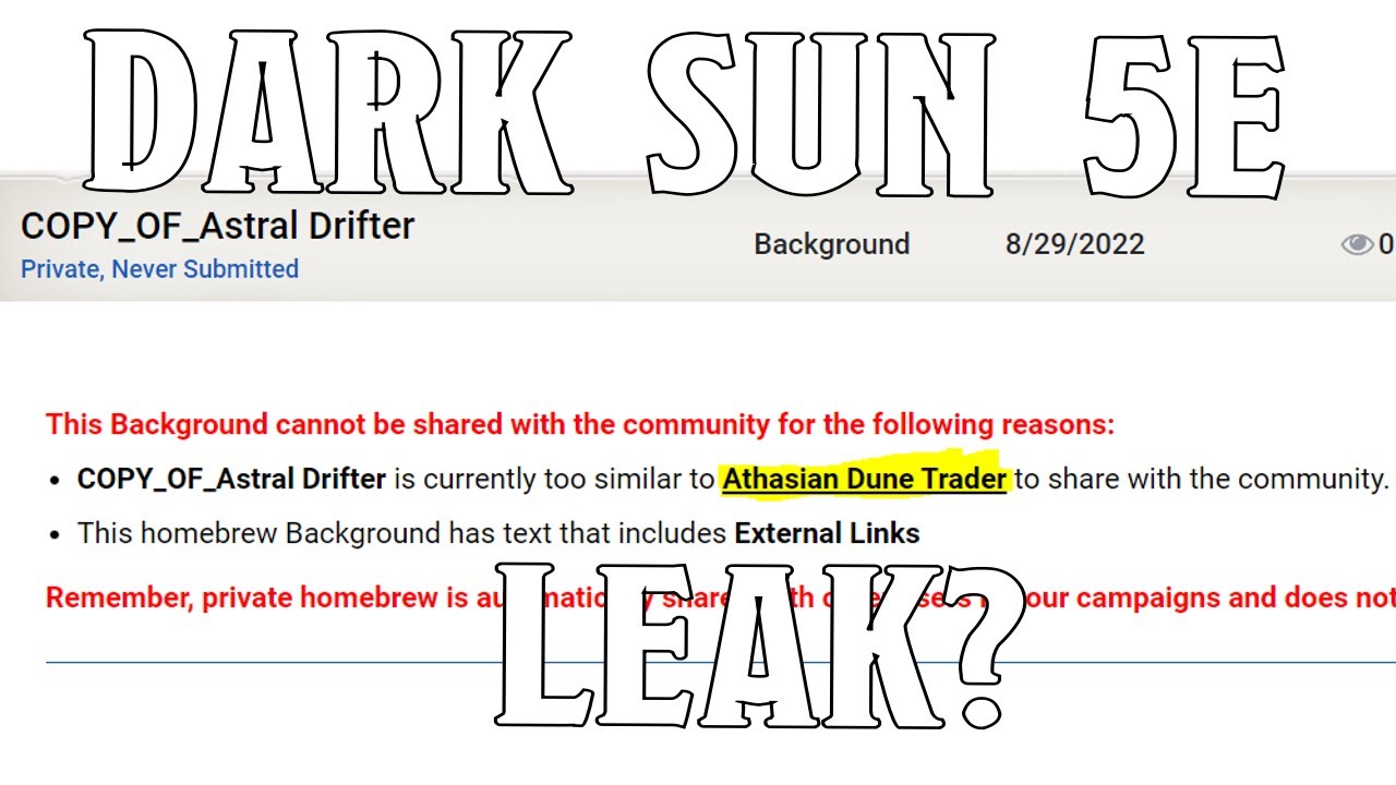 Dark Sun Coming to D&D 5e? | Nerd Immersion - YouTube