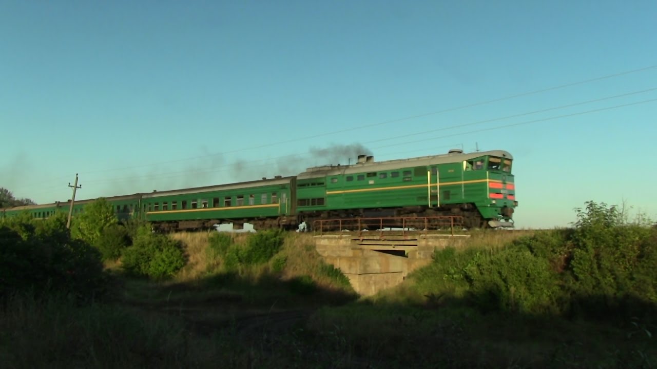 [ЧФM] Тепловоз 3ТЭ10М-1103A на перегоне София-Дрокия / [CFM] 3TE10M ...