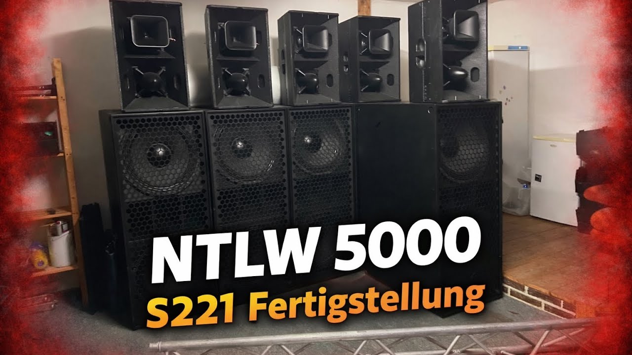 Fertigstellung der MONSTER S221 NTLW5000 18Sound Infra PA-Subwoofer 2 ...