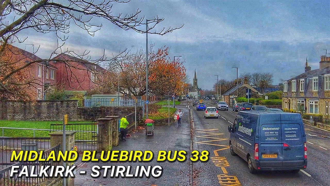 Afternoon Scottish Bus Ride from Falkirk to Stirling | Midlands ...