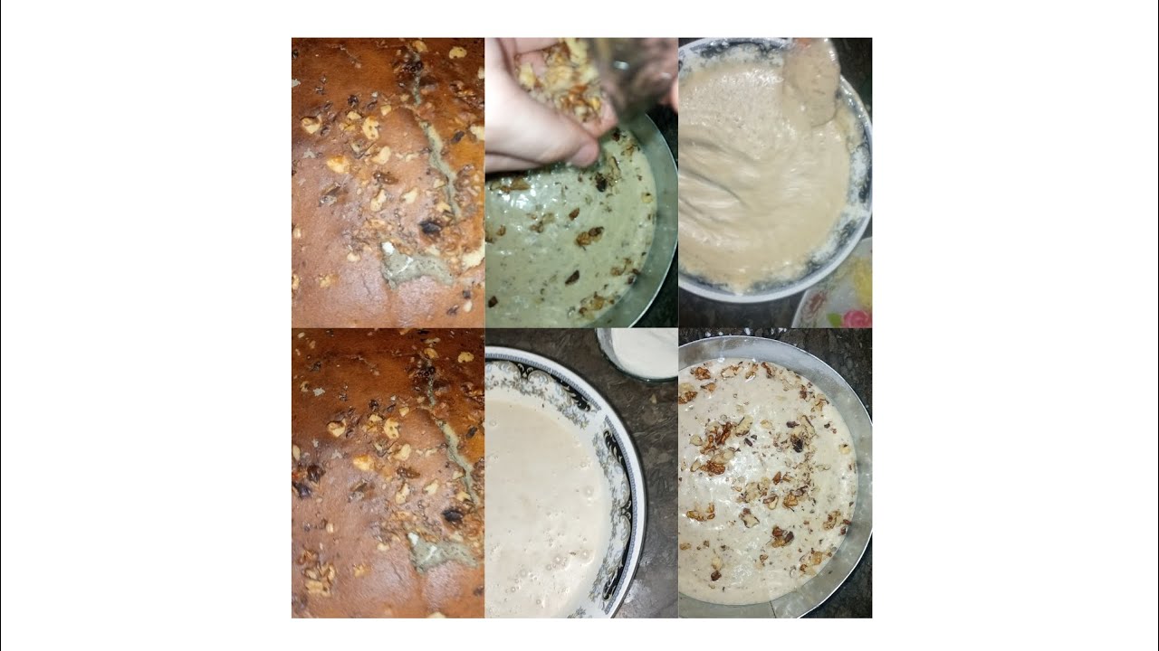 khajoor aur akhrot ka cake. dates walnut cake tea time cake recipe ...