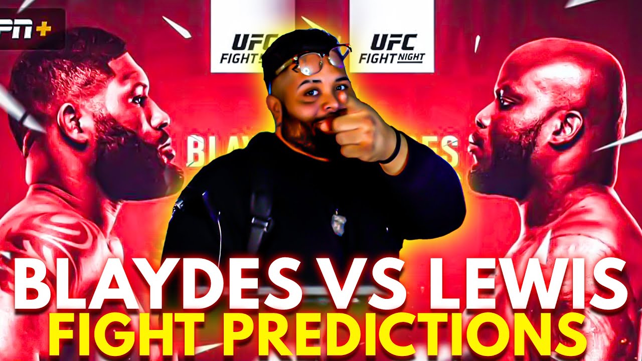 Blaydes Vs Lewis | UFC Fight Night | Fight Predictions ! - YouTube
