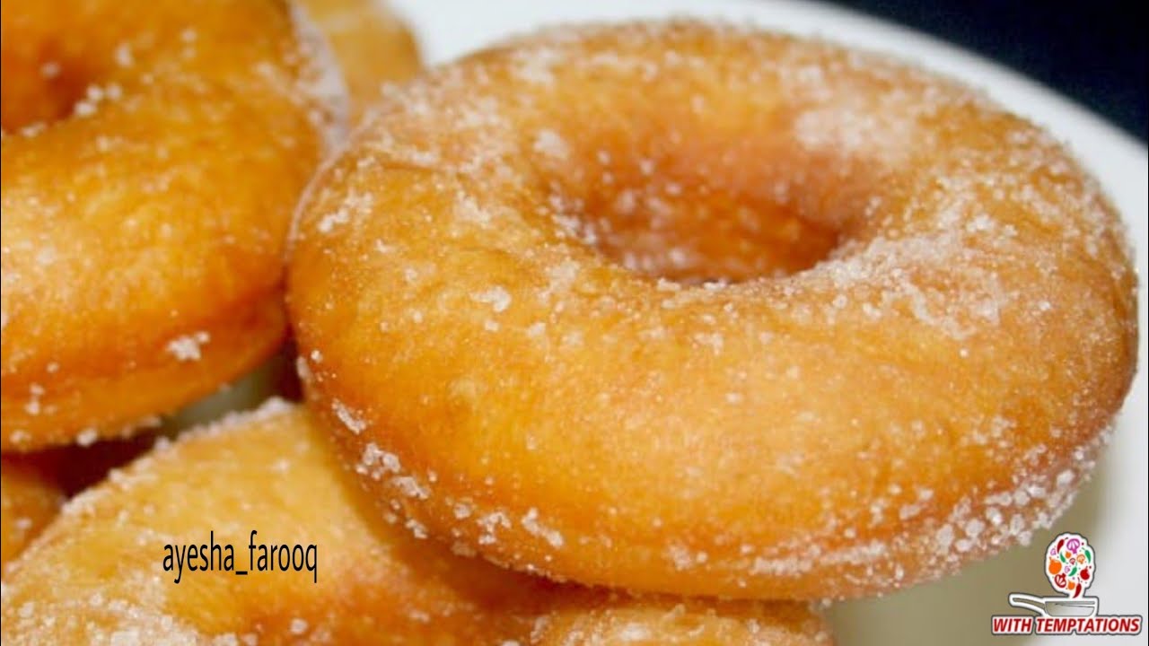 SOFT DONUTS 🍩 | SUGAR DONUTS | How to make soft & perfect shape donut ...