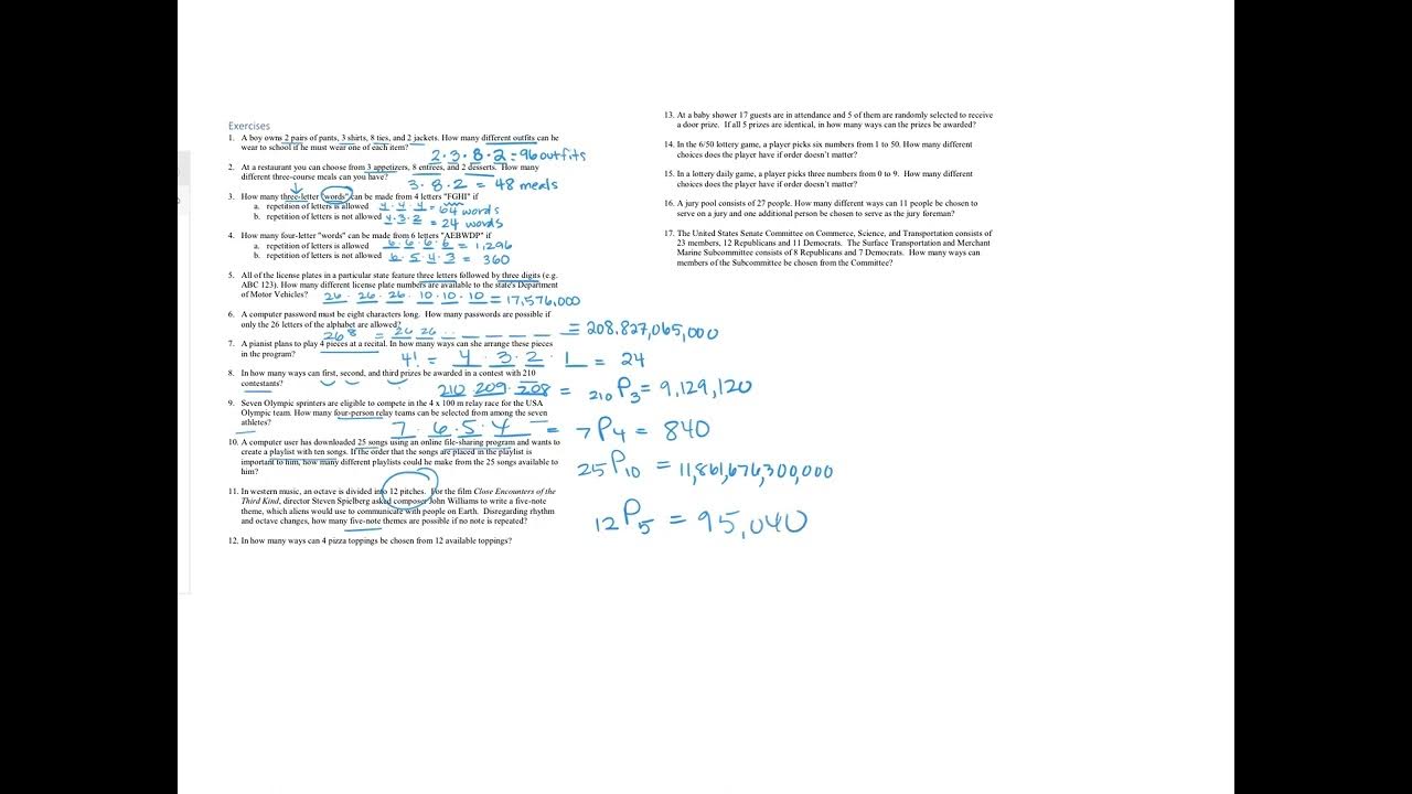 📝 Practice Combinatorics Youtube