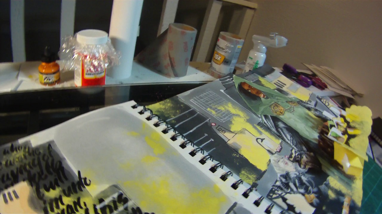 Hip Hop Artist Ezi Kiosk Mixtape Sketchbook tour / cool art Session 2 A ...