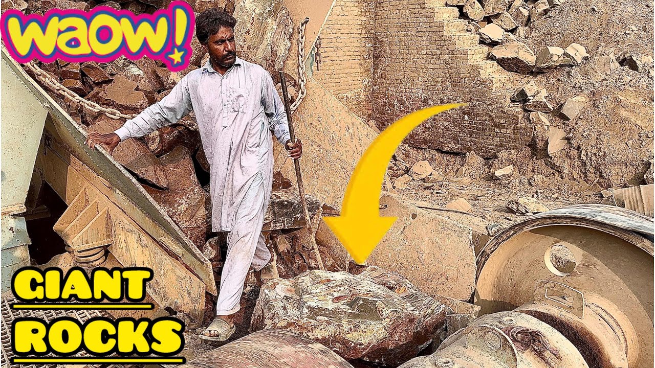OH WOW BIG ROCK Crusher Machine-FULL Powerful Process A Giant in Action ...