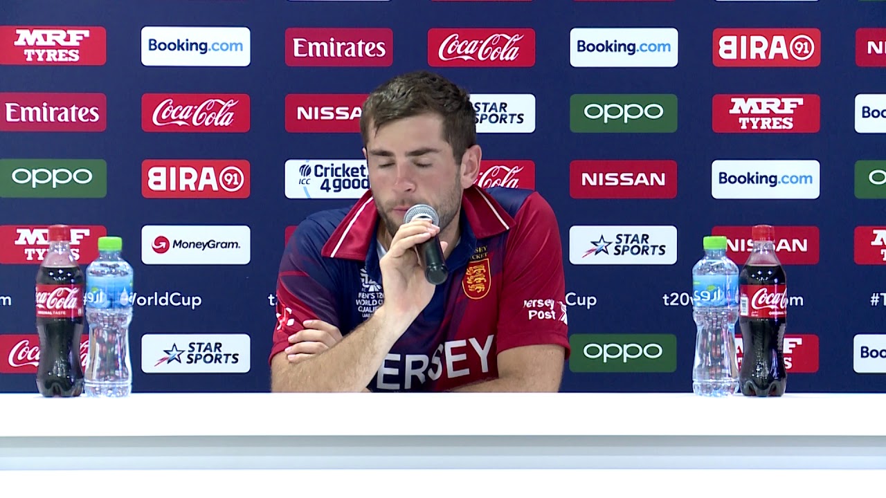 Charles Perchard Jersey speak after the match against Canada | ICC T20 ...