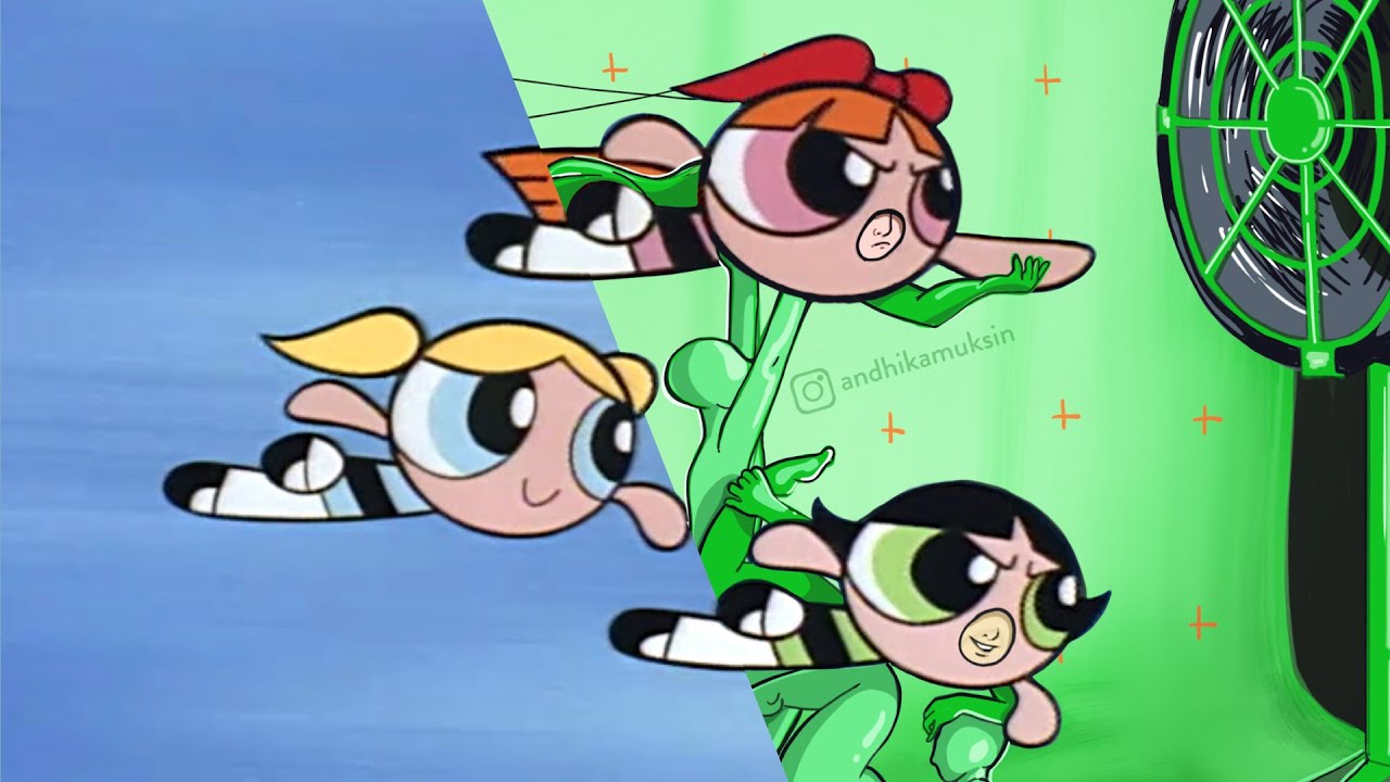 POWERPUFF GIRLS - FAKE BEHIND THE SCENE! - A Quick Illustration - YouTube