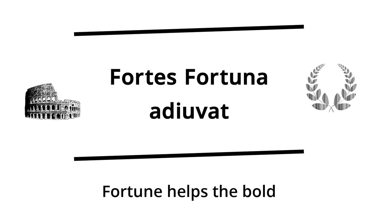 Fortes fortuna adiuvat | Latin proverb | Verbis Latinis - YouTube