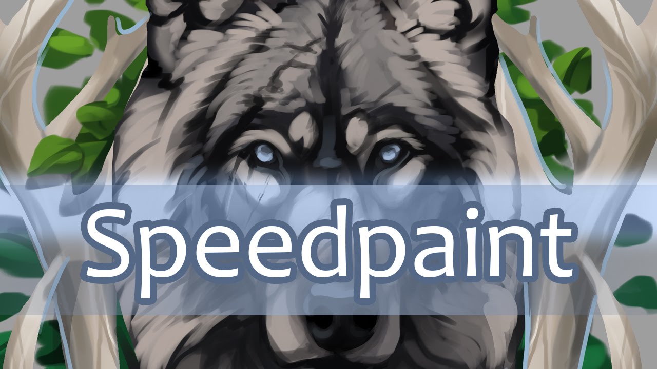 Sage (Wolf headshot speedpaint) - YouTube