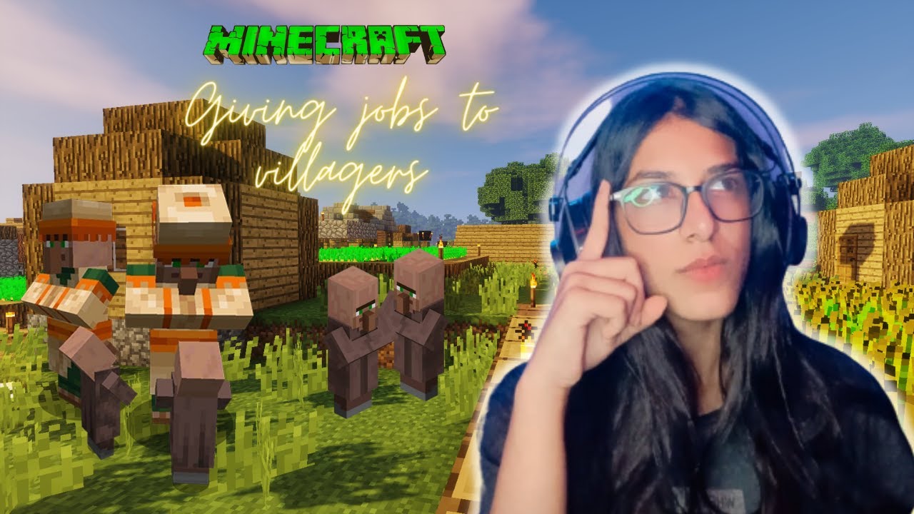 GIVING JOBS TO USELESS VILLAGERS |MINECRAFT GAMEPLAY| |SINGLE PLAYER ...