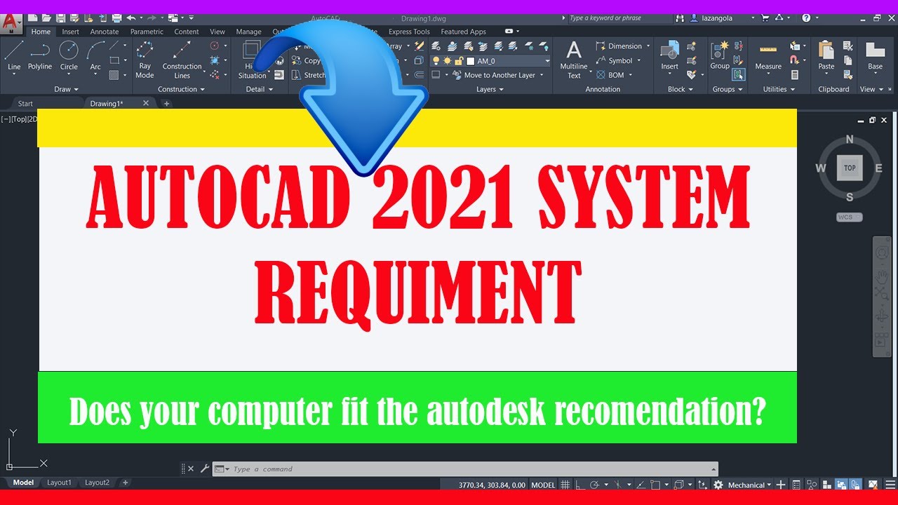 AutoCAD 2021 System Requirement. - YouTube
