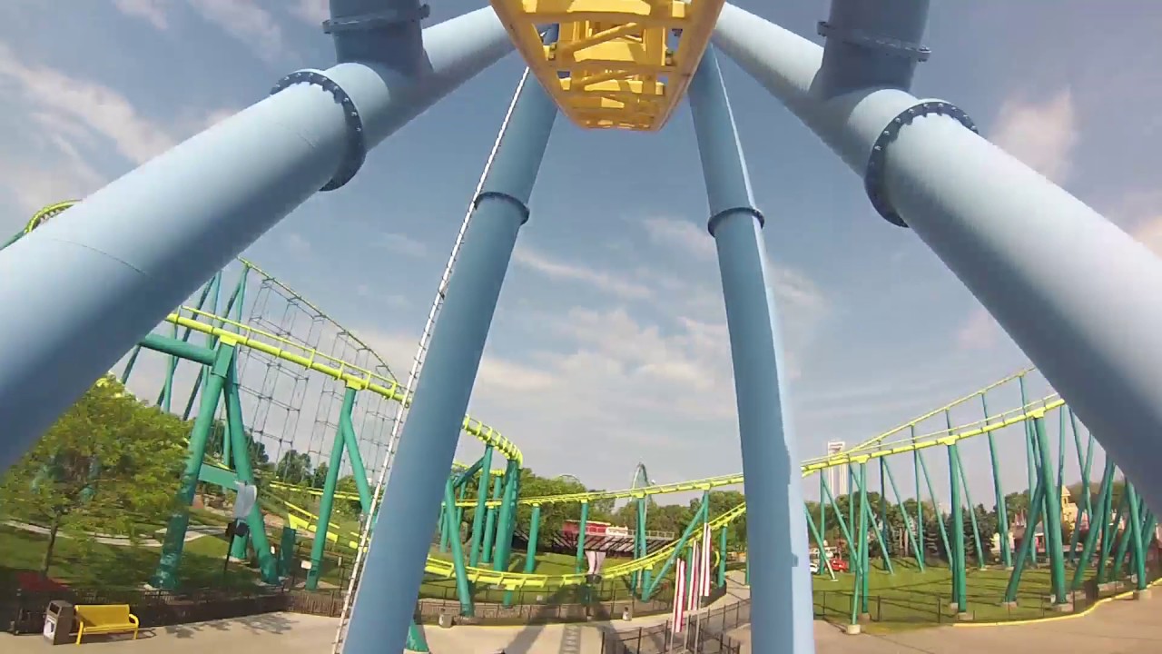Steel Venom at Vallleyfair Amsuement Park - YouTube