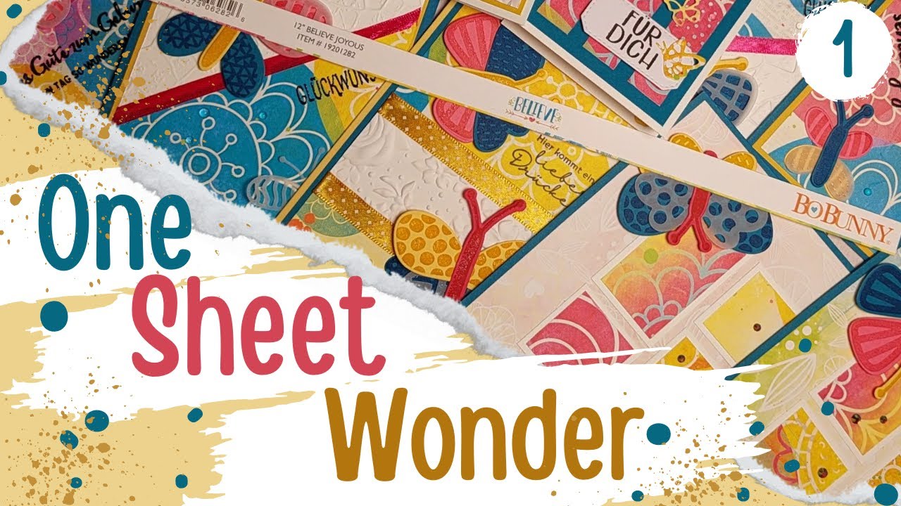 One Sheet Wonder 💜 DSP von BoBunny | Believe - YouTube