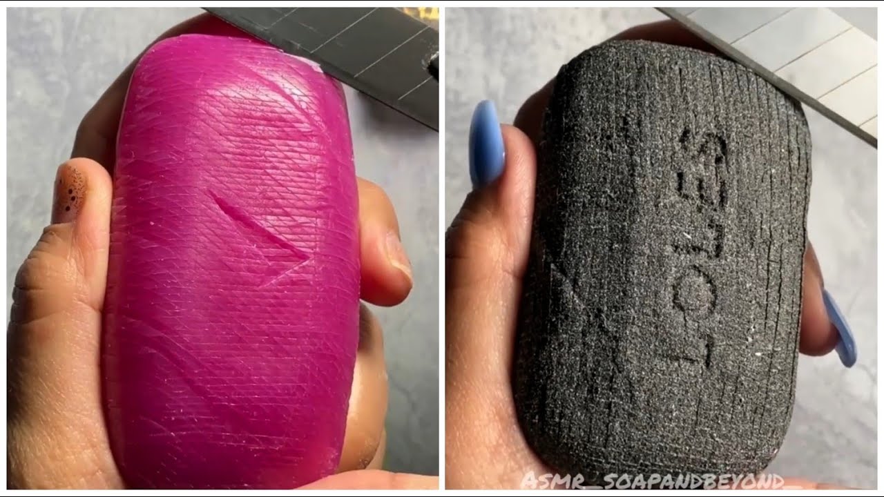 ASMR Soap Carving for Stress Relief - YouTube