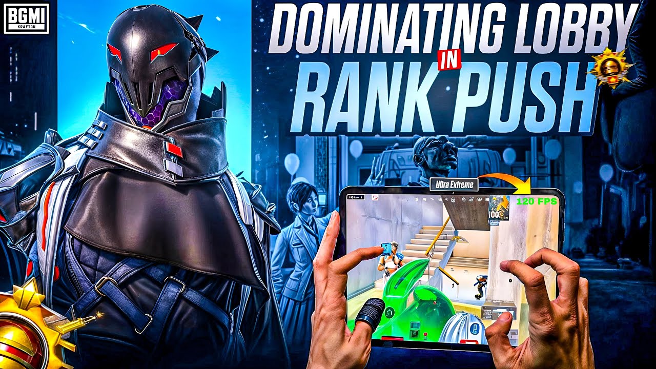 Dominating the Rank Push Lobby | iPad Pro 120FPS | 5 Finger + Gyro ...
