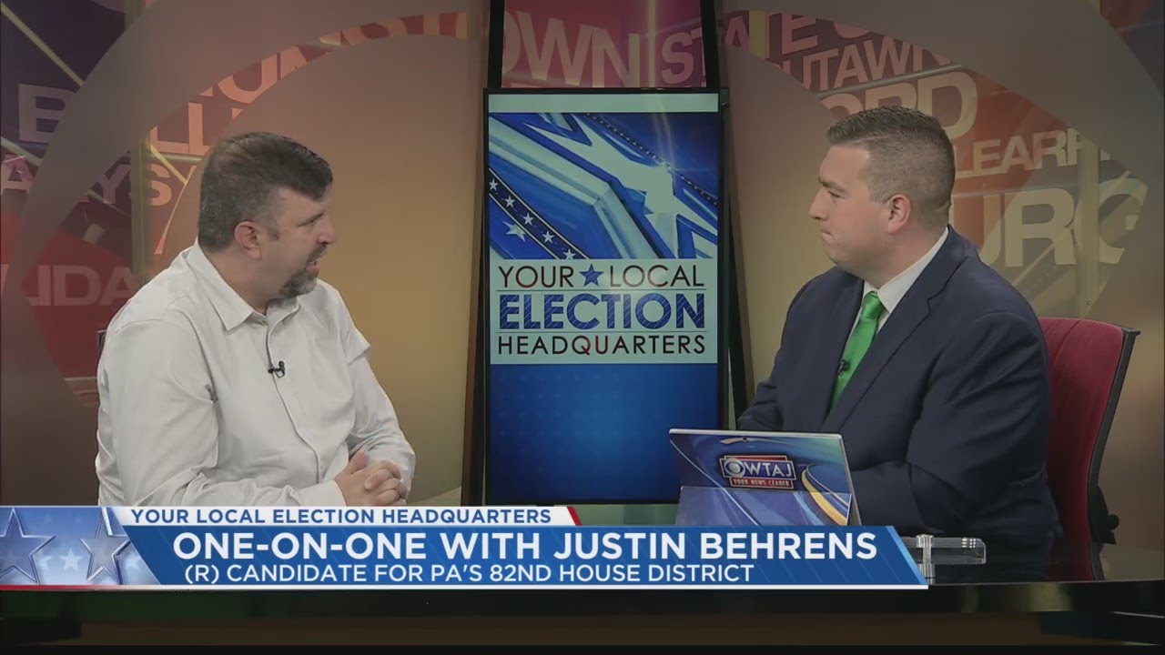 One-on-one with State House Candidate Justin Behrens - YouTube
