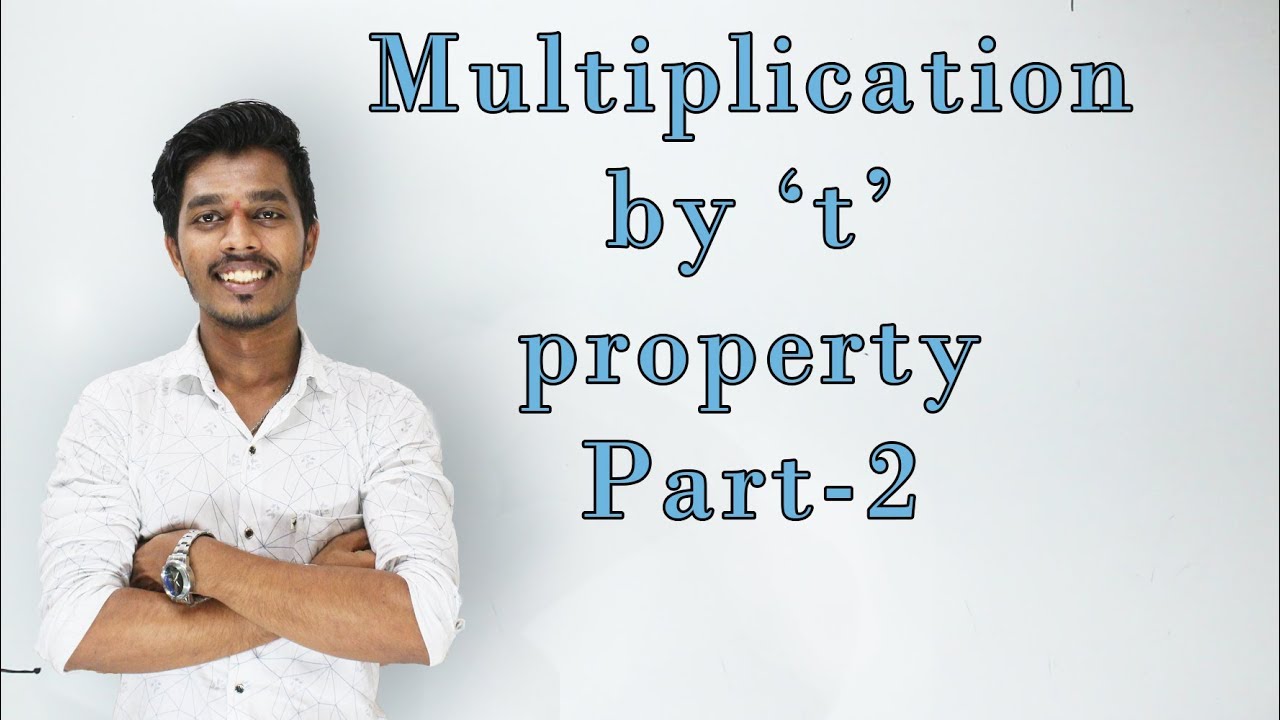 Multiplication by 't' property:- Part-2. | Laplace Transform | [Lec 10 ...