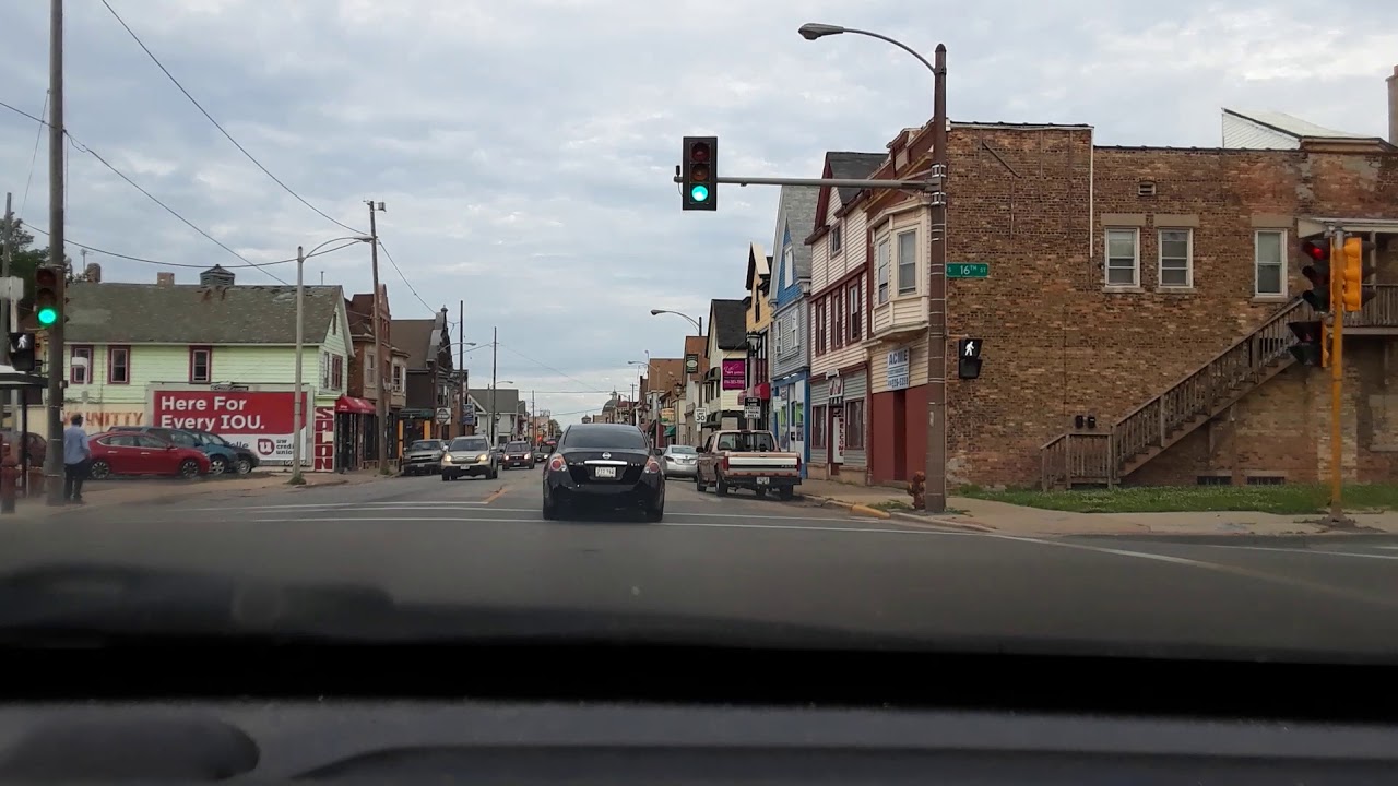 Milwaukee Wisconsin Lincoln Ave Vibrant South Side Hispanic Inner City ...