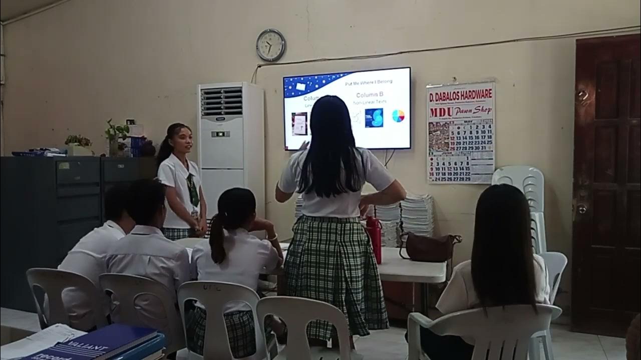 Grade 9 Teaching Demonstration on Linear and Non-Linear Text - YouTube