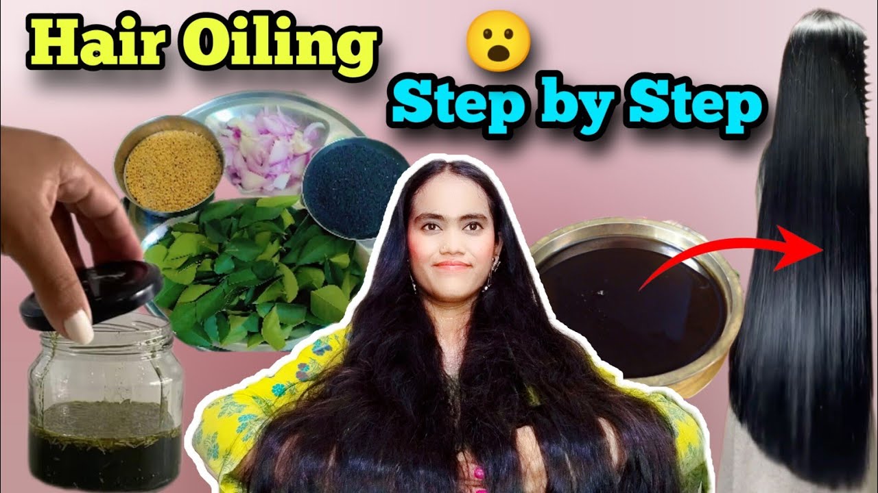 Hair #oiling Routine STEP BY STEP 🤫 कोई नहीं बताता ये SECRET 💯 बालों ...