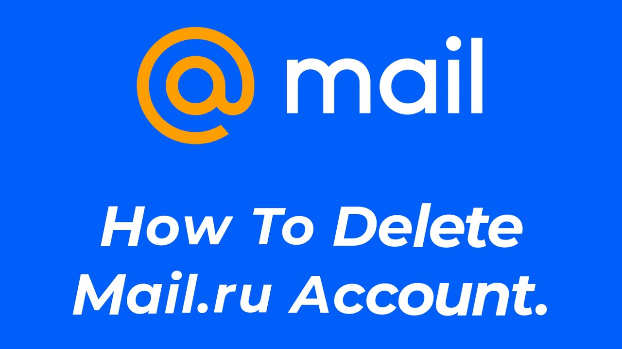 How To Delete Mail ru Account L Close Mail ru ID 2021 YouTube How To Delete Mail ru Account L Close Mail ru ID 2021 YouTube