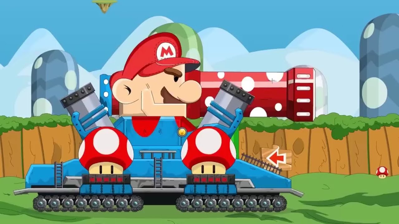 cartoon about Tanks arena | Mario Tank #14 - YouTube