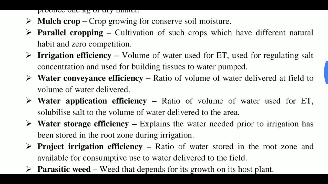Very Important Agronomical terms and its definition! Agricultural ...