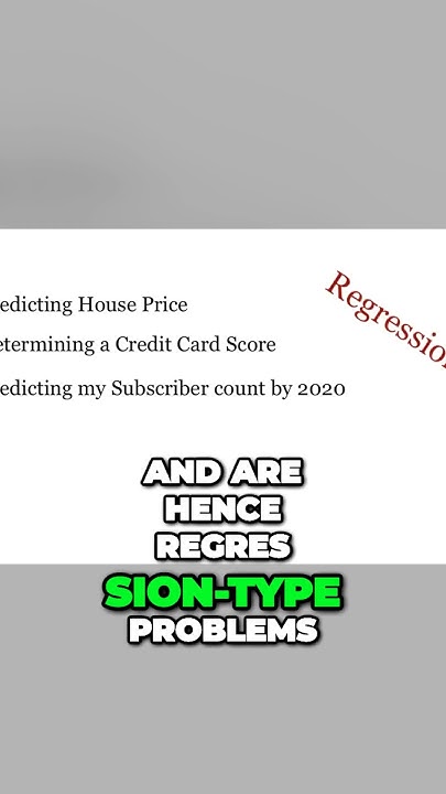 Regression Explained Machinelearning Deeplearning Youtube
