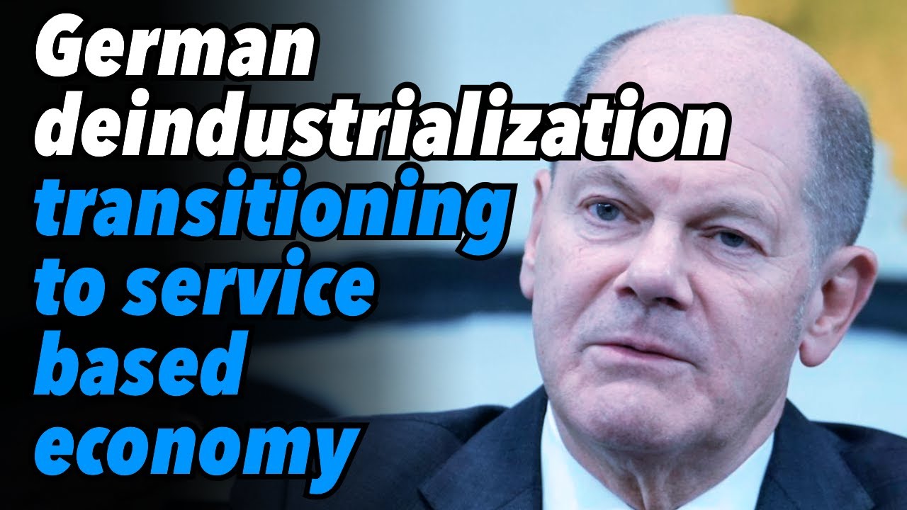 German deindustrialization, transitioning to service based economy ...
