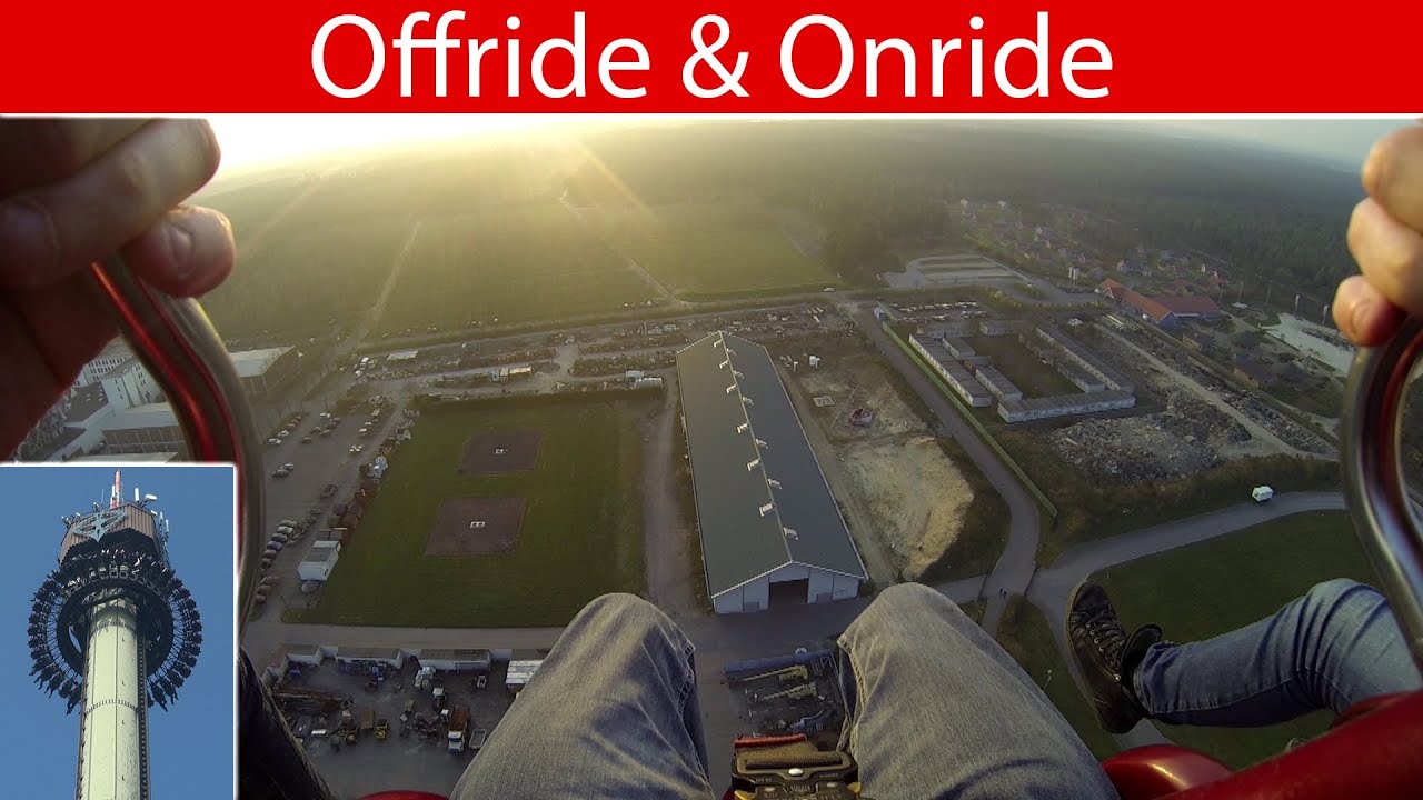 Heide Park - Scream (Gyro-Drop-Tower) - Offride & Onride [POV / GoPro ...
