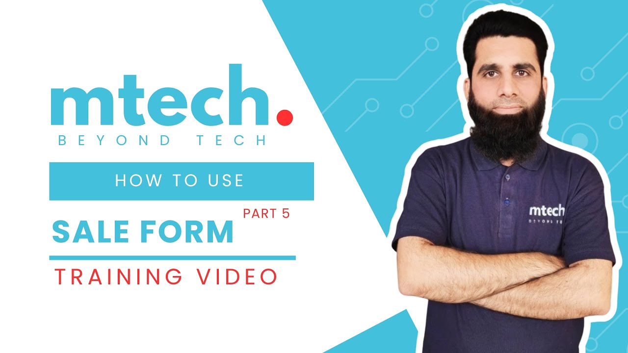 Mtech Solutions - How to use sale form (Part 5) - Training Video - YouTube