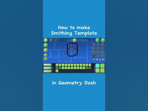 How to make Smithing Template #geometrydash #minecraft #timelapse - YouTube