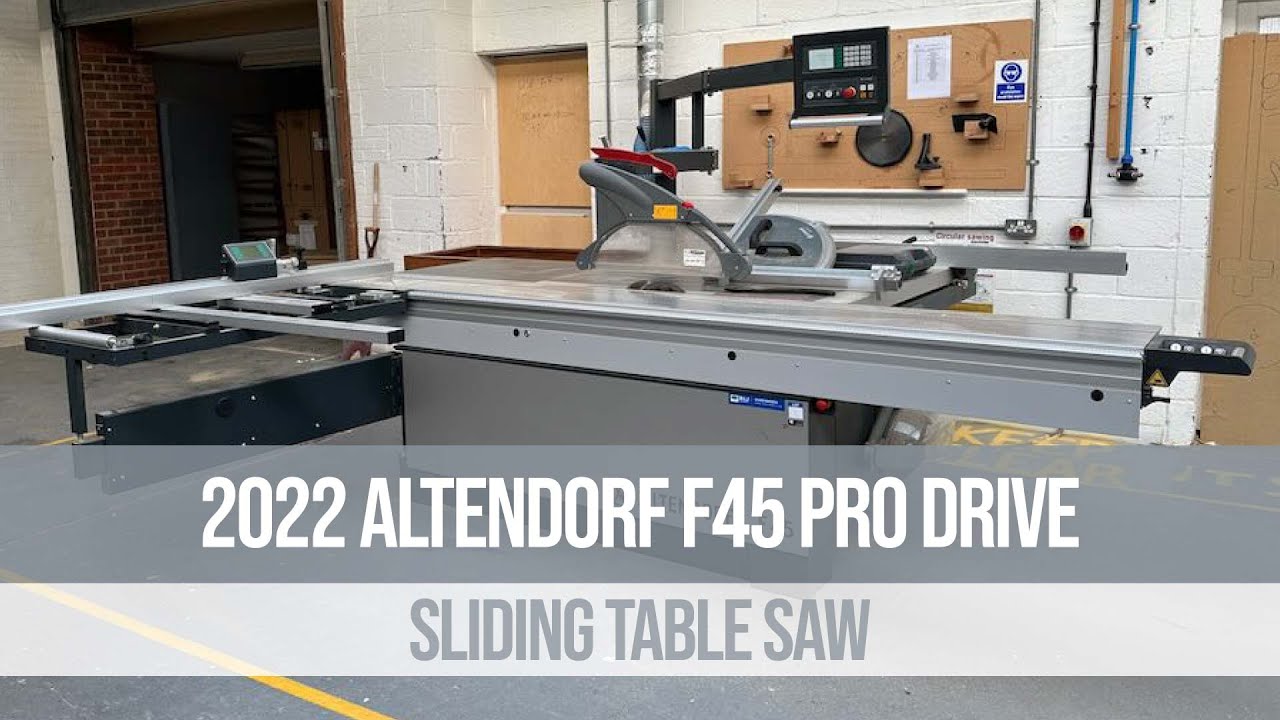 [2022] Altendorf F45 Pro Drive Sliding Table Saw - YouTube