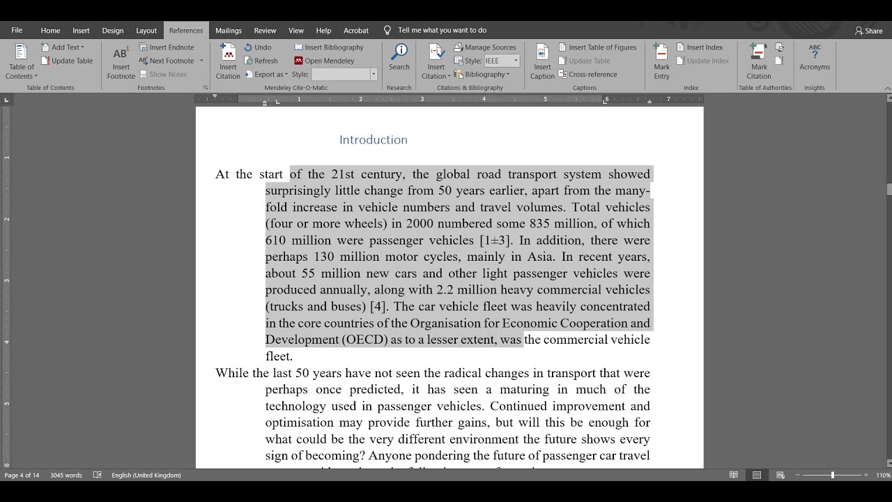 How to cite or write a reference very fast in Word - YouTube