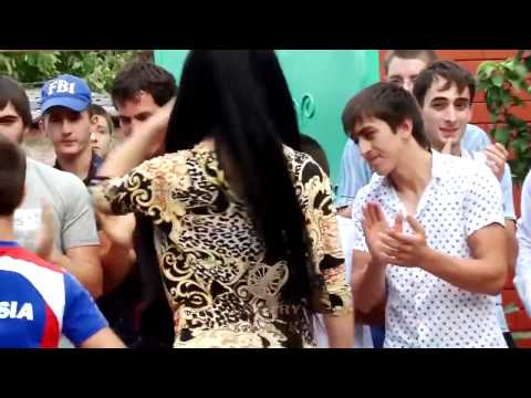 Very Beautiful girl dances the Lezginka