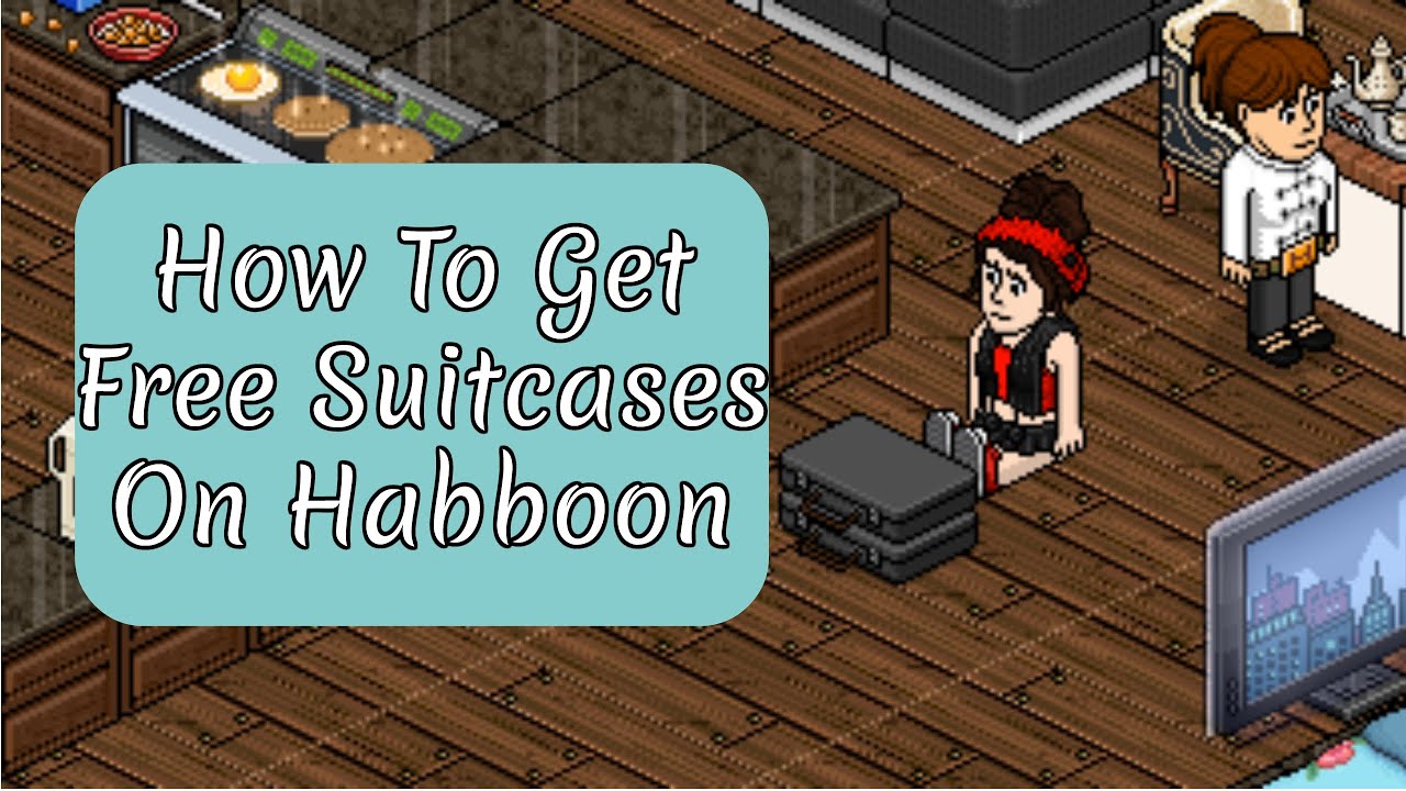 How To Get Free Suitcases On Habboon | Habboon Retro | - YouTube